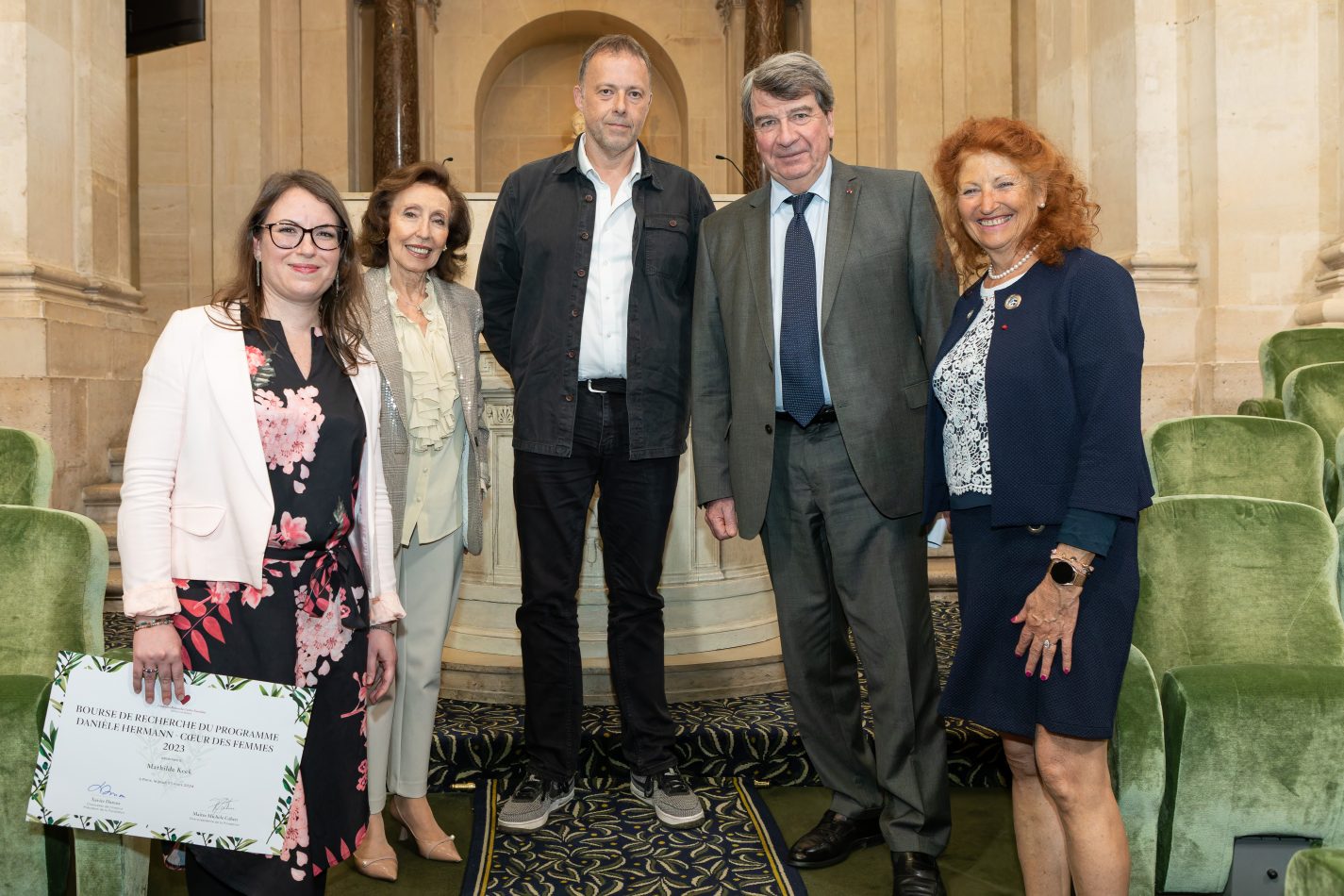 Remise du Prix Danièle Hermann & Bourse cœurs de femmes : hommage à l’excellence scientifique ...